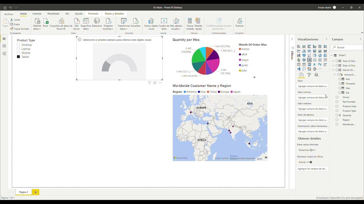 Power BI Desktop Ejemplo Dashboard