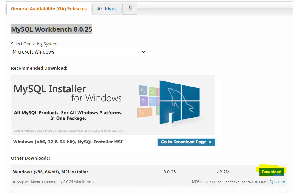 Cómo instalar MySQL Workbench en windows 11?